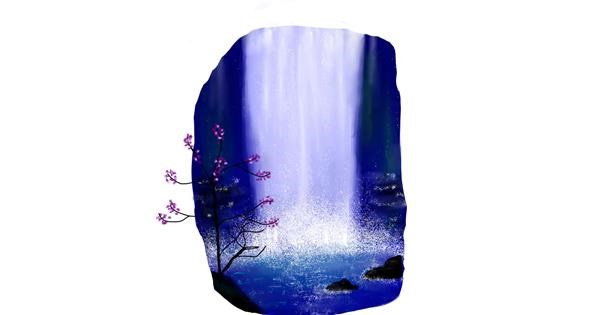 Drawing of Waterfall by nessa - Drawize Gallery!