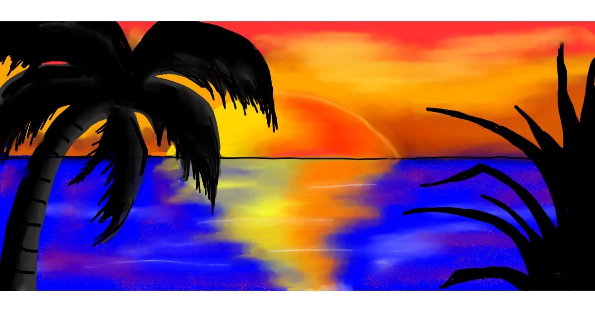 Watch DebbyLee draw Sunset!