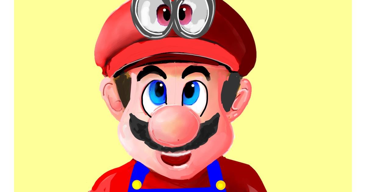 Watch Grace draw Super Mario!