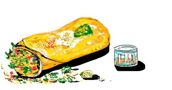 Drawing of Burrito by Mandy Boggs - Drawize Gallery!