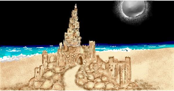 Drawing of Sand castle by Eclat de Lune - Drawize Gallery!