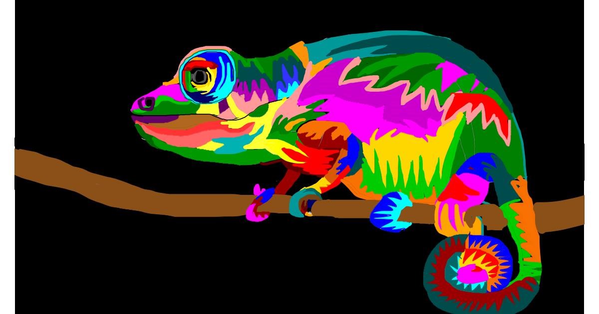 Watch Niny draw Chameleon!