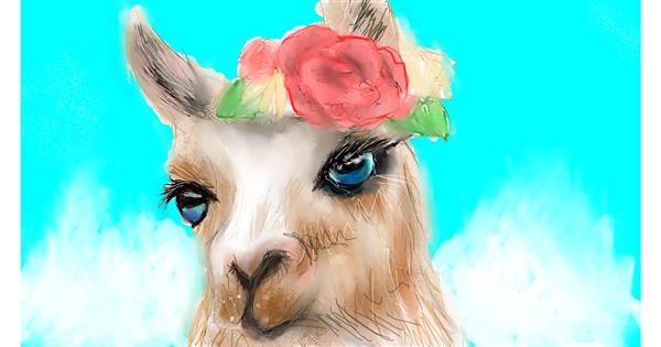 Drawing of Llama by Kiara懶 - Drawize Gallery!