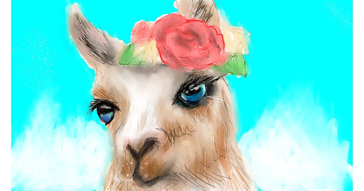 Watch Kiara懶 draw Llama!
