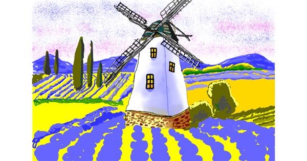 Drawing of Windmill by Dm - Drawize Gallery!
