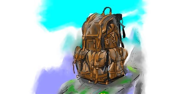 Drawing of Backpack by Herbert - Drawize Gallery!