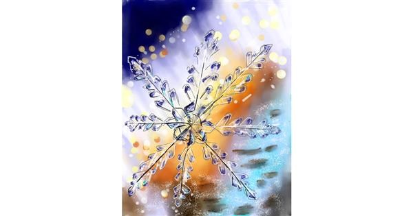 Drawing of Snowflake by Walter nonwhite - Drawize Gallery!