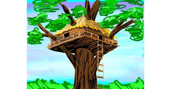 Drawing of Treehouse by Schmierfink - Drawize Gallery!