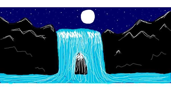 Drawing of Waterfall by Sorya - Drawize Gallery!