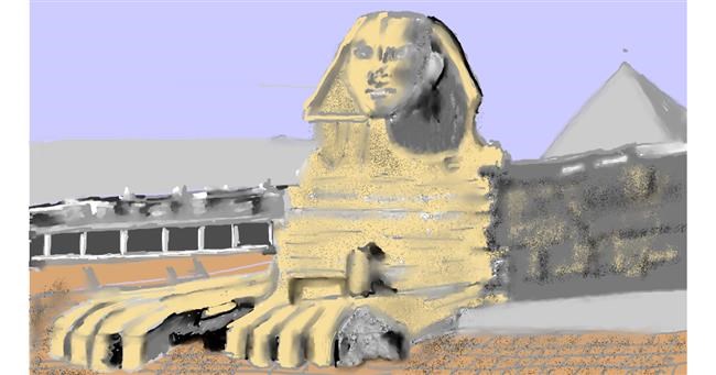 Sfinga - crtež od autora: SAM AKA MARGARET - Drawize galerija!