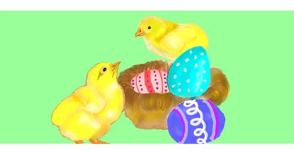 Drawing of Easter chick by Kim - Drawize Gallery!