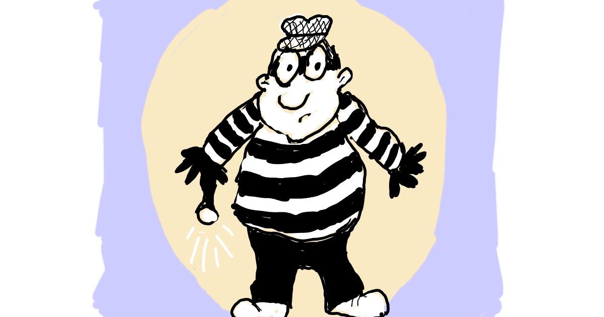 Drawing of Burglar by Cherri - Drawize Gallery!