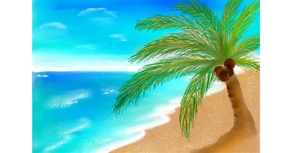 Drawing of Palm tree by Lahari - Drawize Gallery!