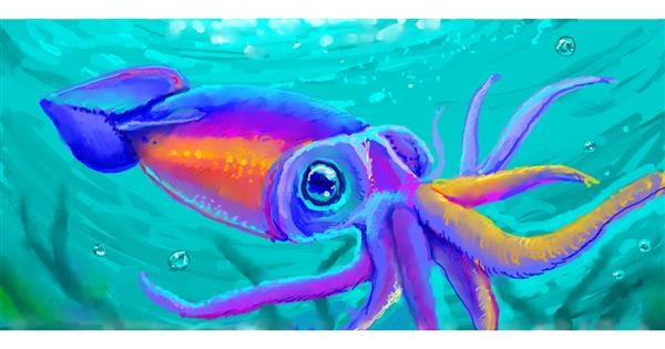 Drawing of Squid by Ghost - Drawize Gallery!