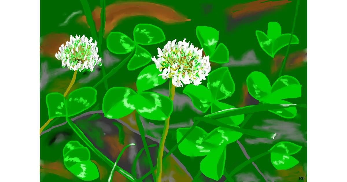 Watch flowerpot draw Clover!