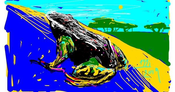 Drawing of Frog by Brown Human - Drawize Gallery!