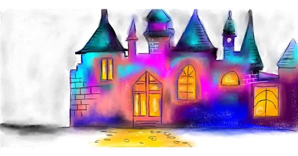 Drawing of Castle by Robin - Drawize Gallery!