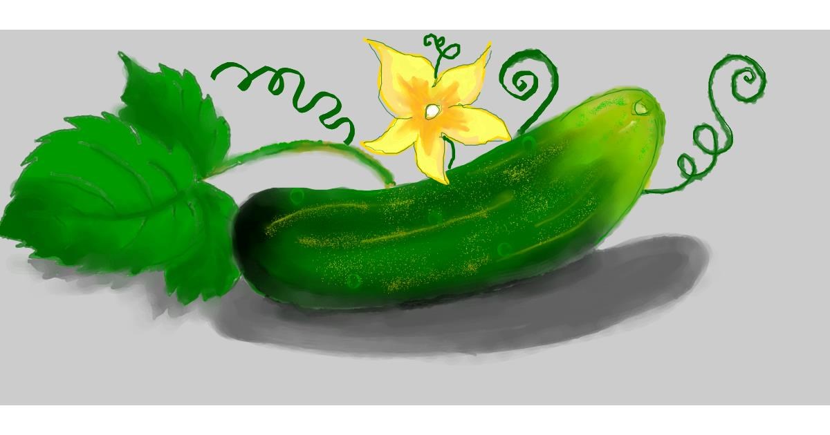Watch justme ️ draw Cucumber!