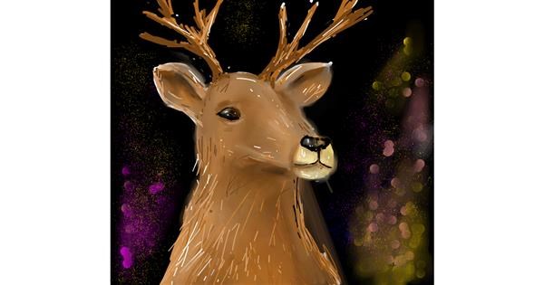 Jelen - crtež od autora: Peek - Drawize galerija!