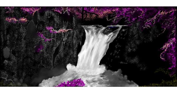 Drawing of Waterfall by Chaching - Drawize Gallery!