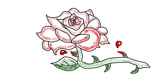 Ruža - crtež od autora: Lou - Drawize galerija!
