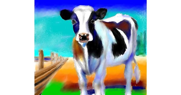 Krava - crtež od autora: Yasi - Drawize galerija!