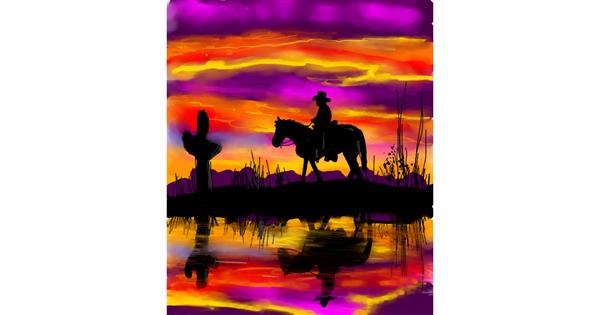 Drawing of Cowboy by Randi - Drawize Gallery!