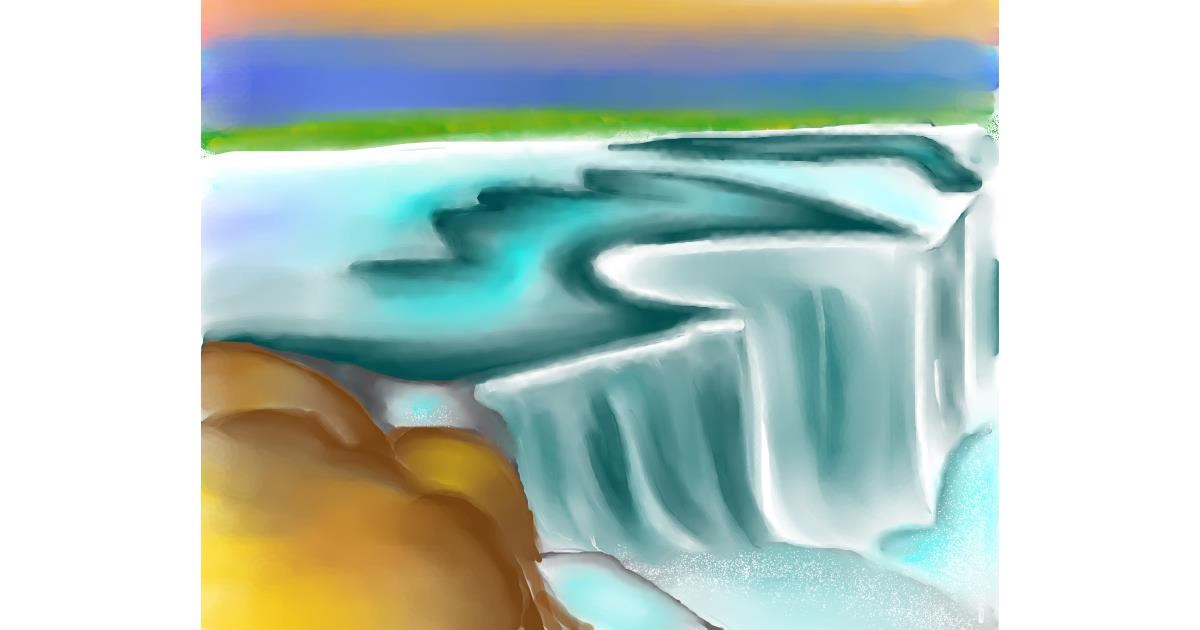 Watch Freny draw Waterfall!