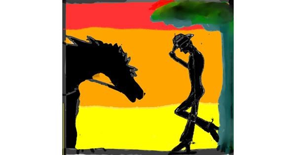 Drawing of Cowboy by 劣 ^o^ - Drawize Gallery!