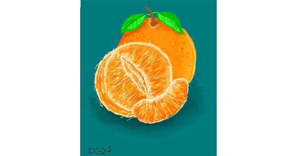 Drawing of Orange by GreyhoundMama - Drawize Gallery!