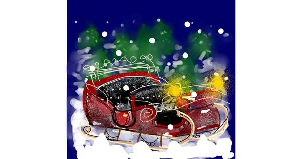Drawing of Sleigh by Eclat de Lune - Drawize Gallery!