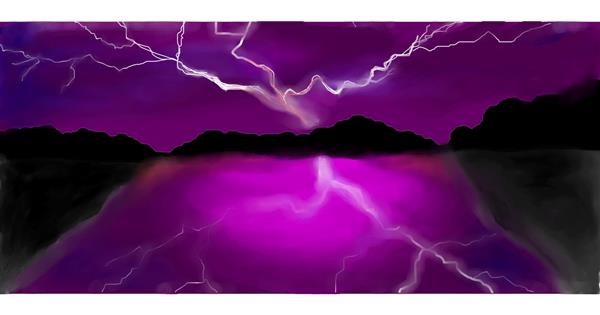 Drawing of Lightning by S.Elizabeth - Drawize Gallery!