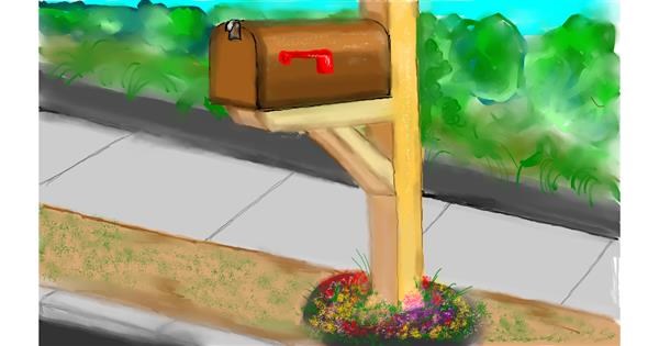 Drawing of Mailbox by Tim - Drawize Gallery!
