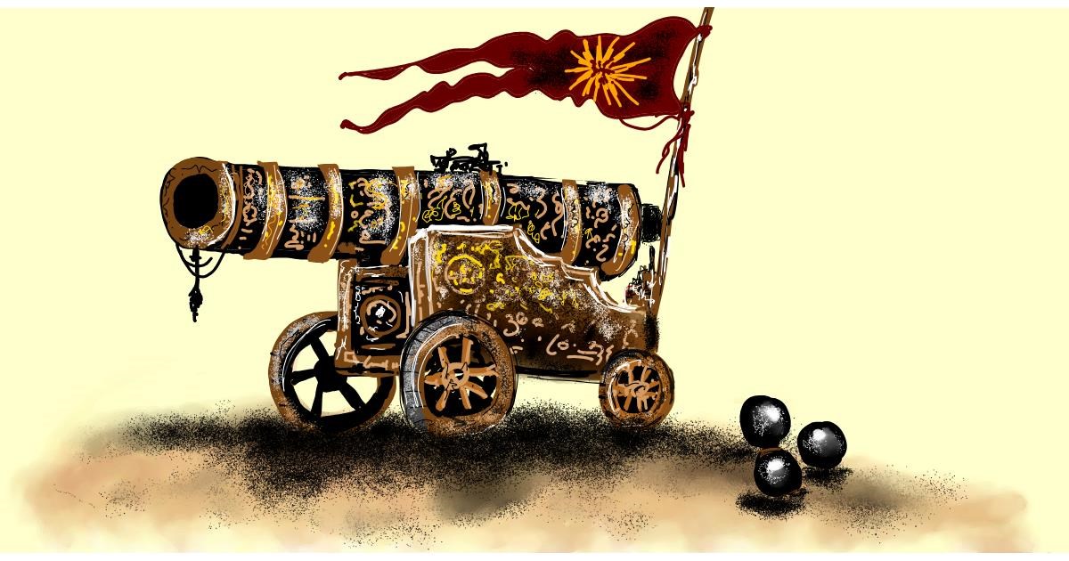 Cannon Drawing - Gallery and How to Draw Videos!