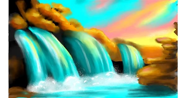 Drawing of Waterfall by neko - Drawize Gallery!