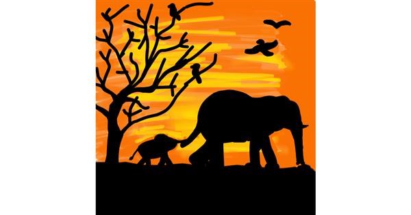 Drawing of Sunset by MaRi - Drawize Gallery!