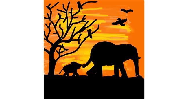 Drawing of Sunset by MaRi - Drawize Gallery!