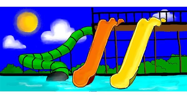 Drawing of Waterslide by DebbyLee - Drawize Gallery!