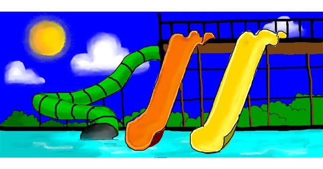 Drawing of Waterslide by DebbyLee - Drawize Gallery!