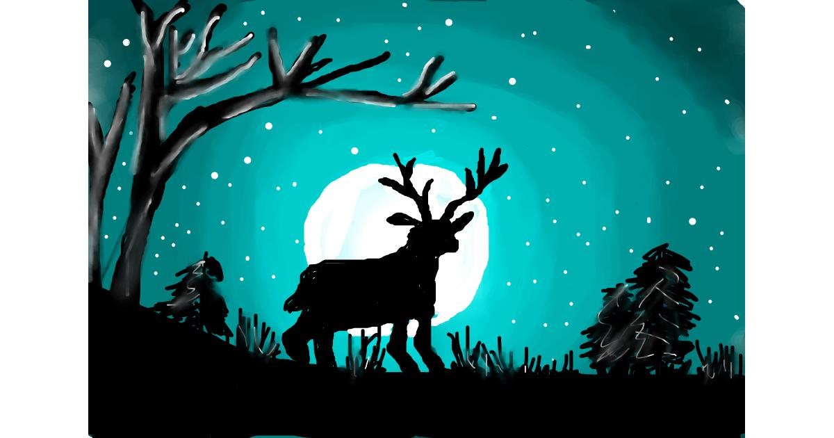Watch elsa draw Deer!