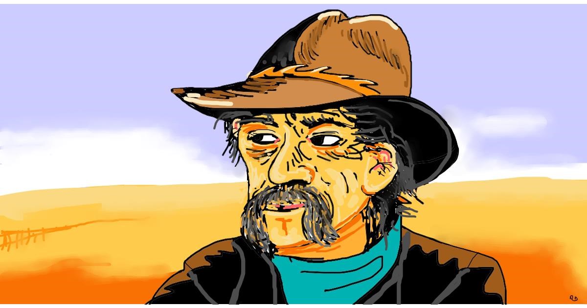 Watch Swimmer draw Cowboy!