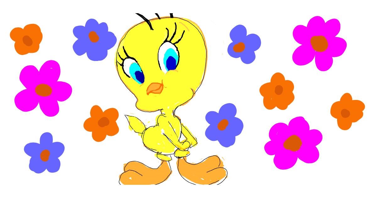 Watch Debbie draw Tweety Bird!