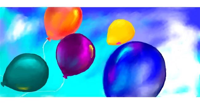 Drawing of Balloon by Blu.creationss - Drawize Gallery!