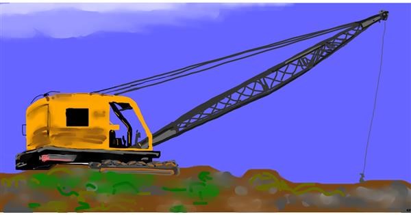 Drawing of Crane (machine) by Swimmer - Drawize Gallery!