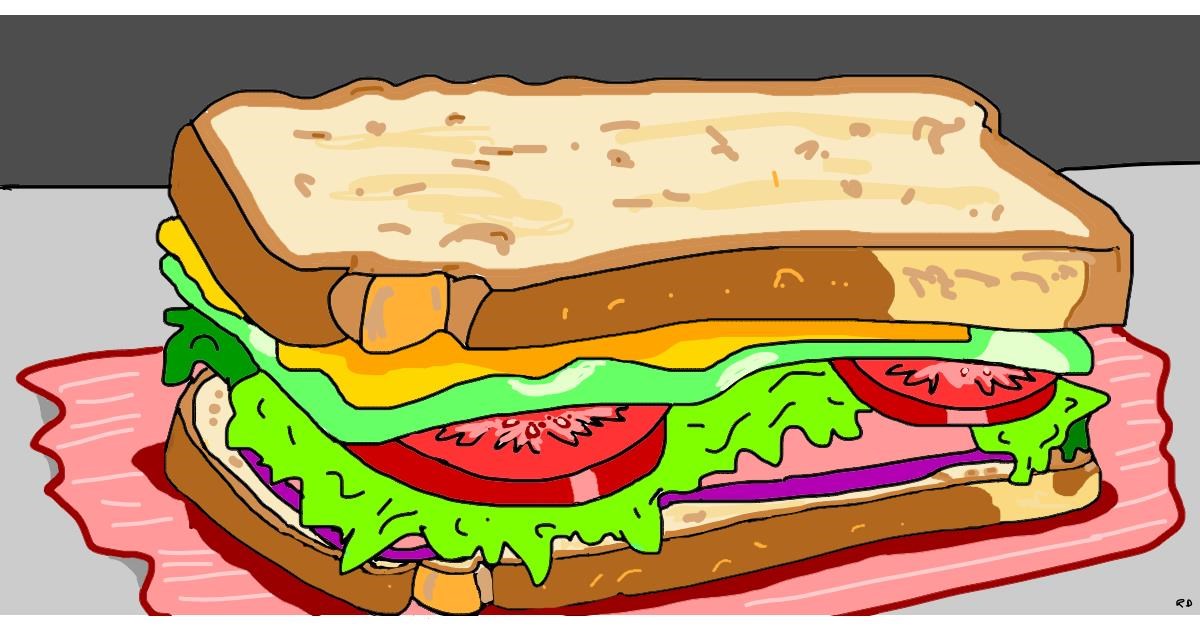 Watch Swimmer draw Sandwich!