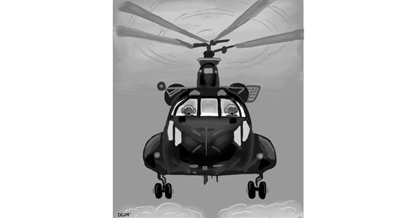 Drawing of Helicopter by GreyhoundMama - Drawize Gallery!