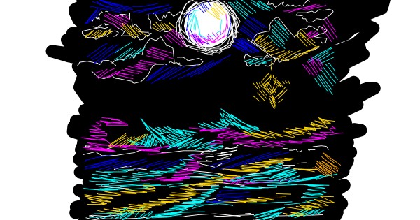 Mjesec - crtež od autora: egg - Drawize galerija!
