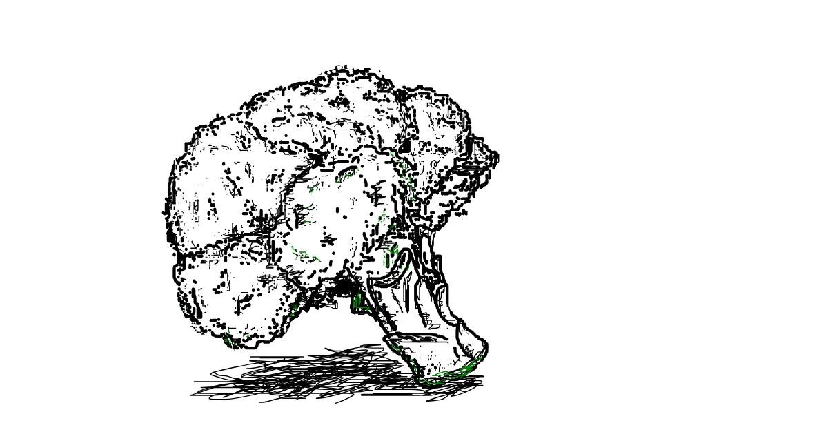 Watch LioMessi draw Broccoli!