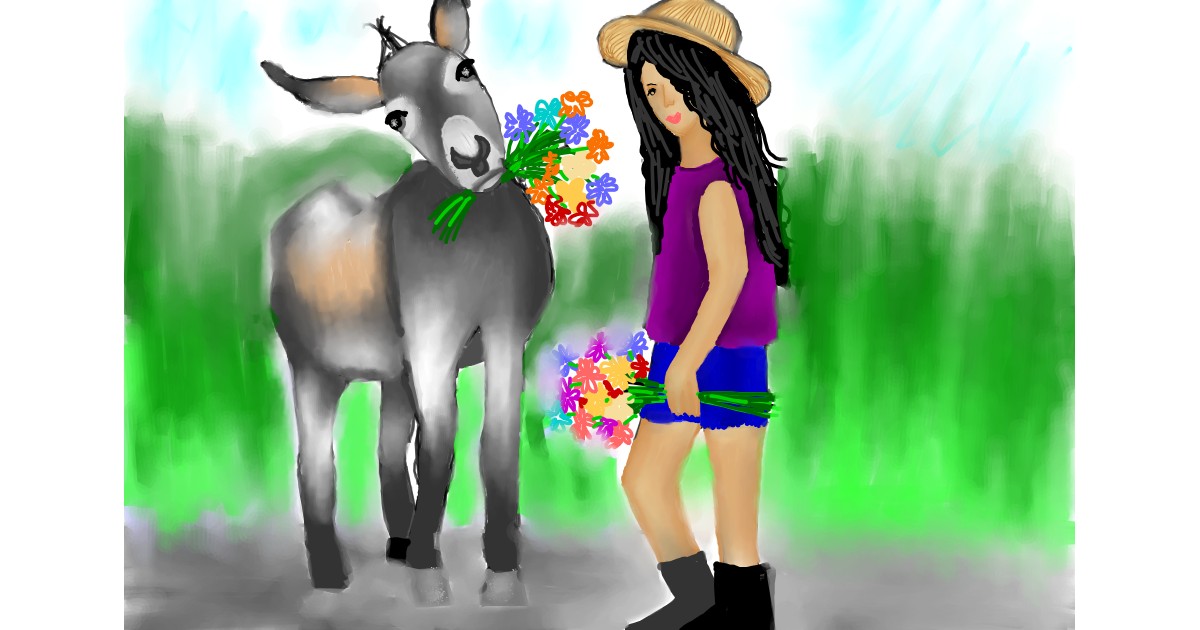 Watch Lollipop draw Donkey!