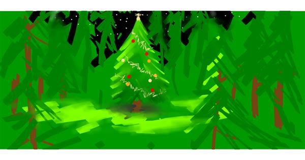 Drawing of Christmas tree by BR0 - Drawize Gallery!